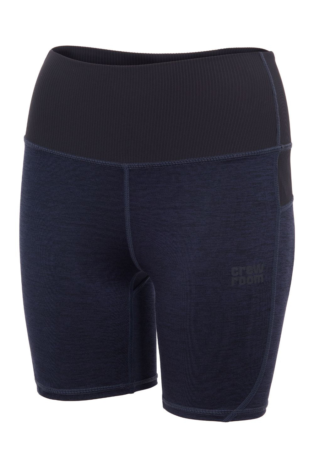 The High Waist Rowing/Cycling Short 8" (Wmn/Black) | Bottoms | Crewroom